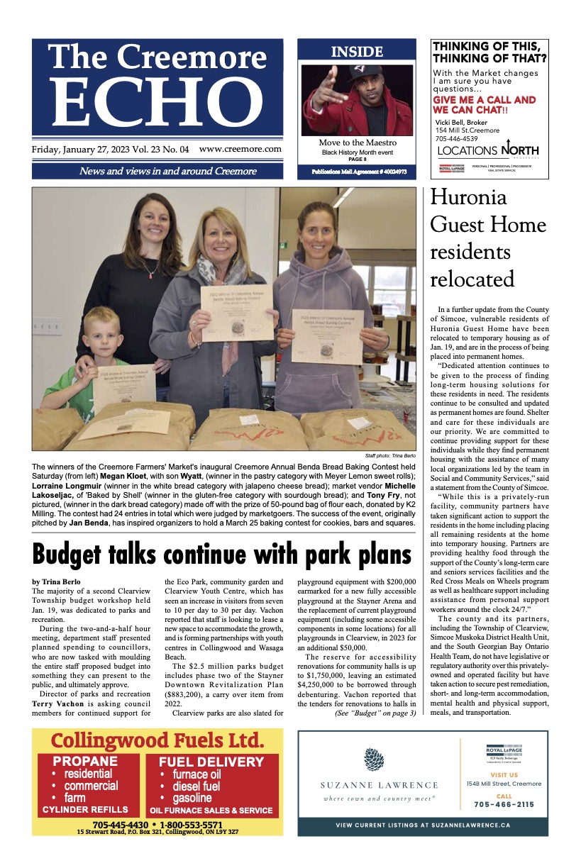 2023 – The Creemore Echo