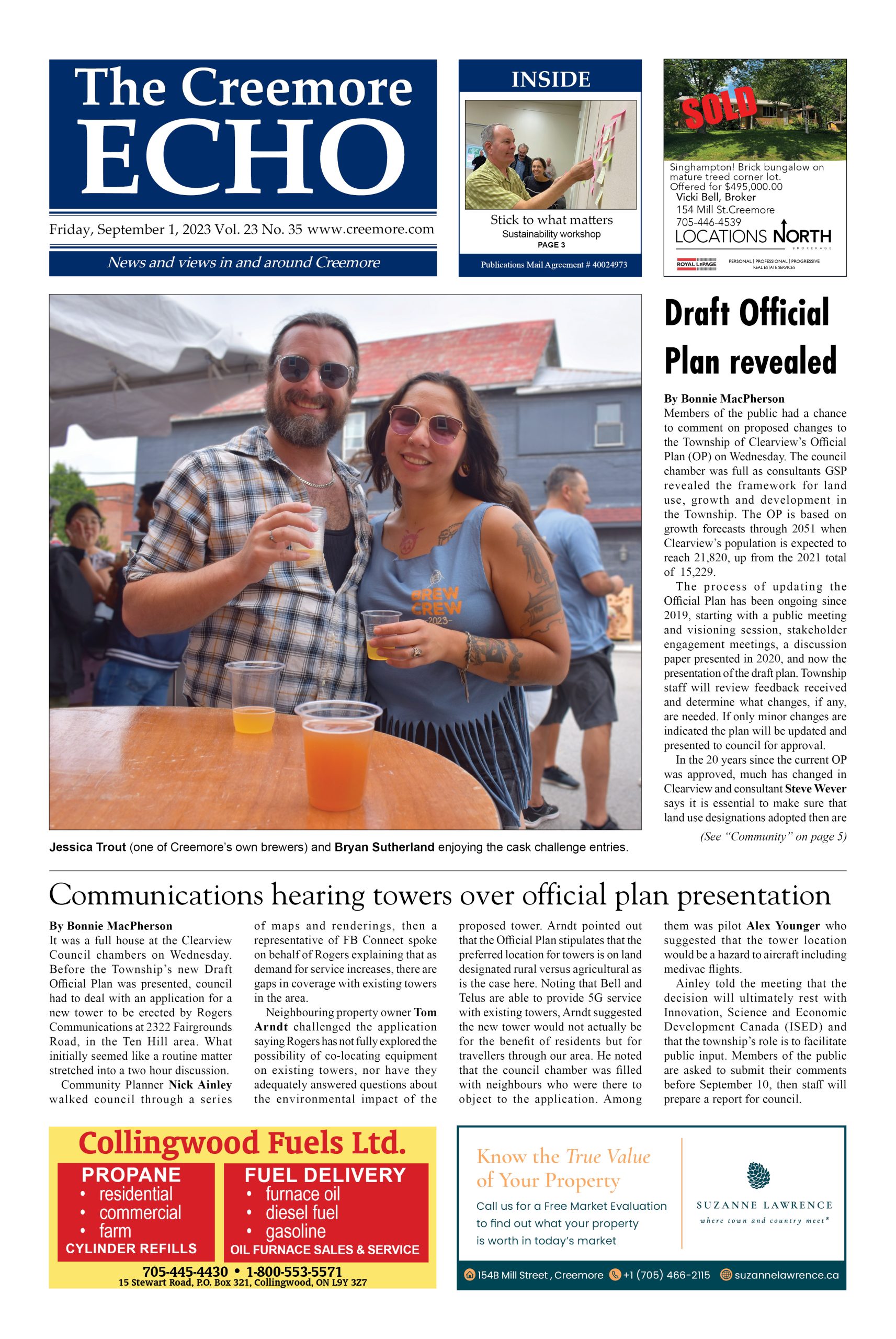 Sept 1 – The Creemore Echo